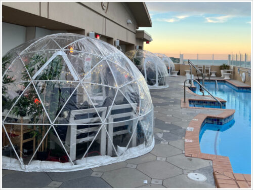 Cozy Up with your Friends at The Igloo Lounge at the Sky Bar